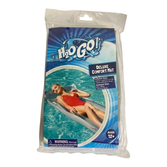Bestway | Other | H2o Go Deluxe Comfort Mat Gray Pool Float Pillow ...